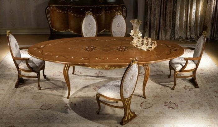 Vanity Extendible Oval Table | Carpanelli